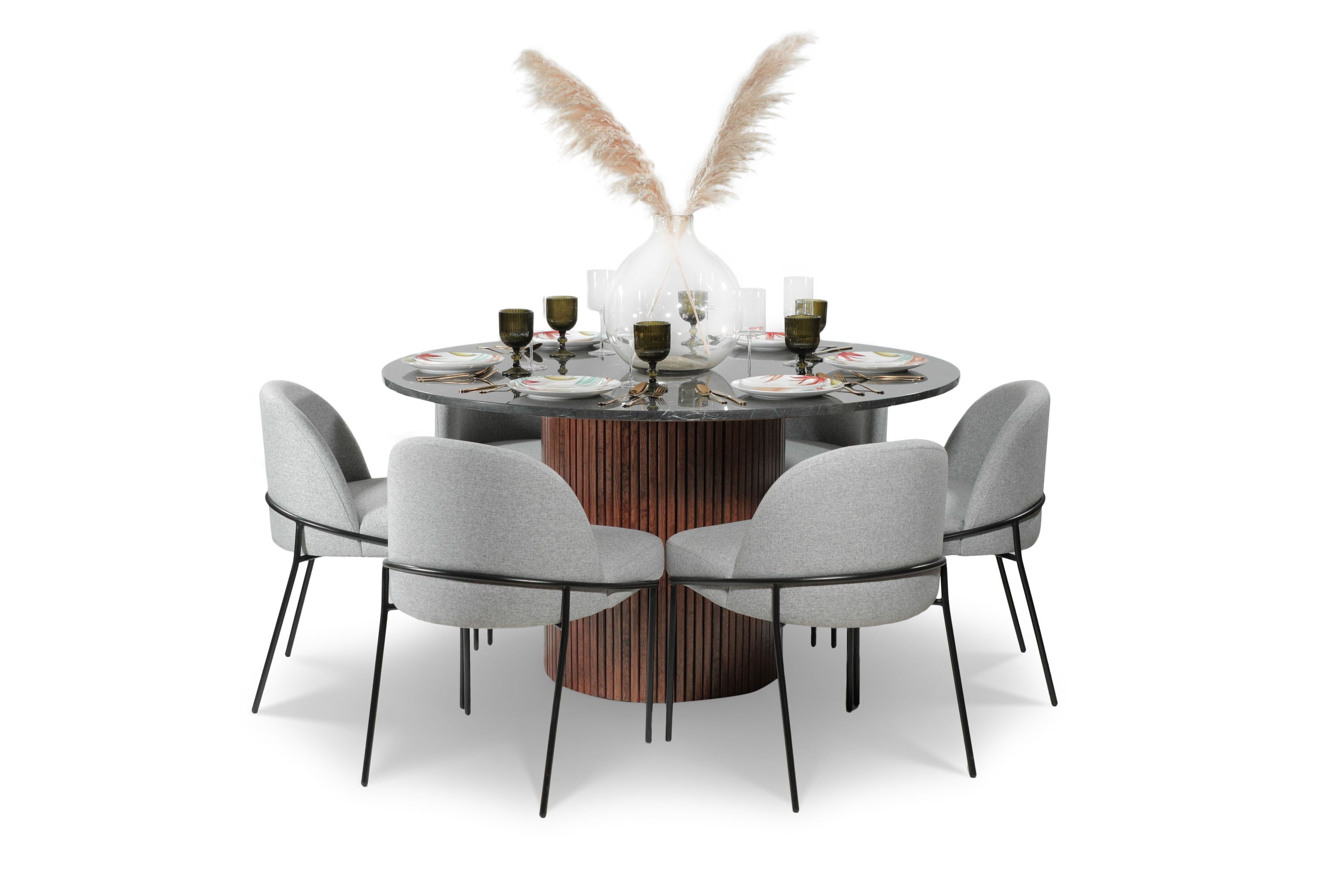 Comedor Rebeca 6 sillas Mármol – CAJEVA muebles